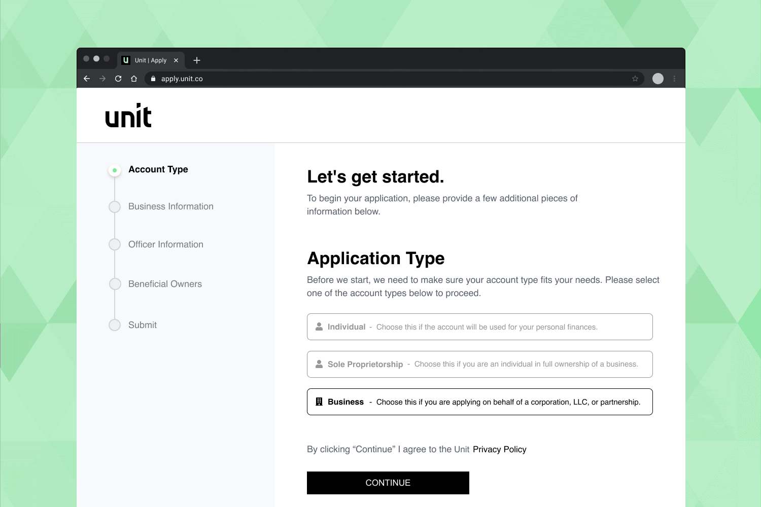 Unit Announcing Our New White Labeled UI For Applications Onboard